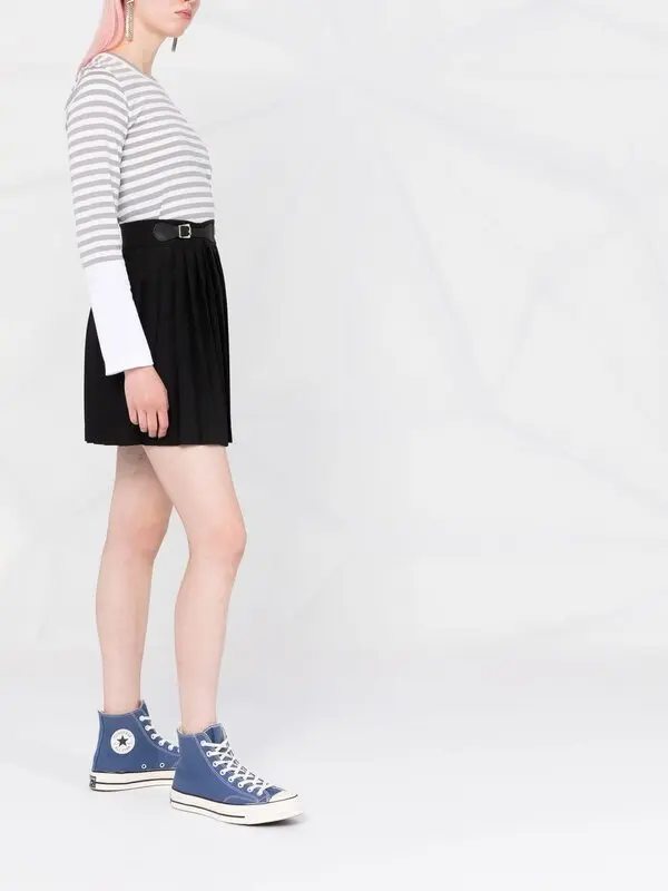 Play Comme Des Garcon Horizontal Stripe Long-sleeve T-shirt - Grey
