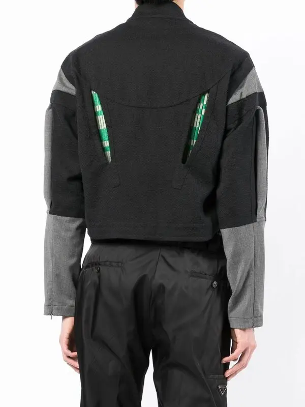 Kiko Kostadinov Wessex Cropped Jacket In Black - 30% Off