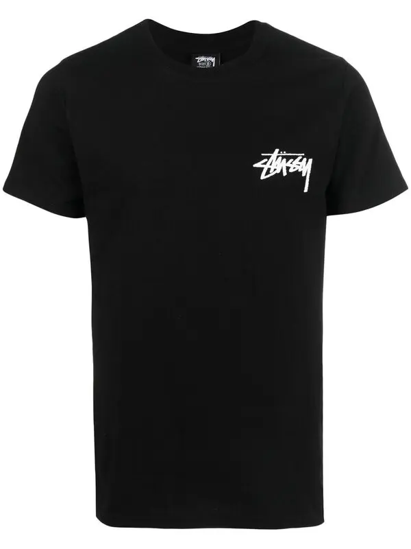 StÜssy Logo-print T-shirt - Black