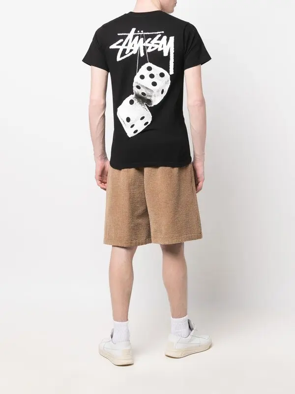 StÜssy Logo-print T-shirt - Black
