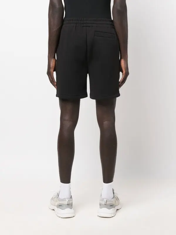 Mackage Logo-patch Drawstring Shorts - Black