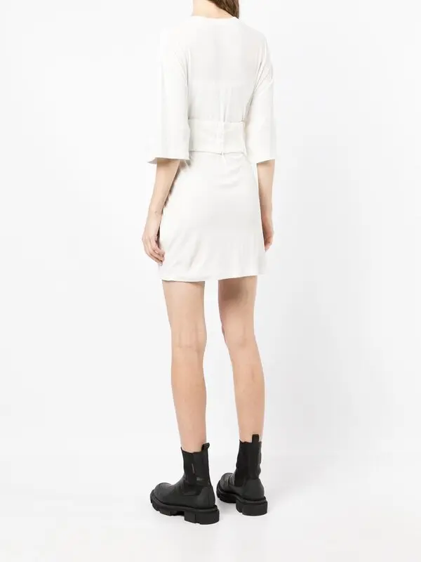 DION LEE Corset Tunic Top - White