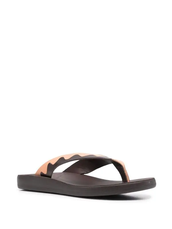 ANCIENT GREEK SANDALS Ammos Two-tone Flip-flops