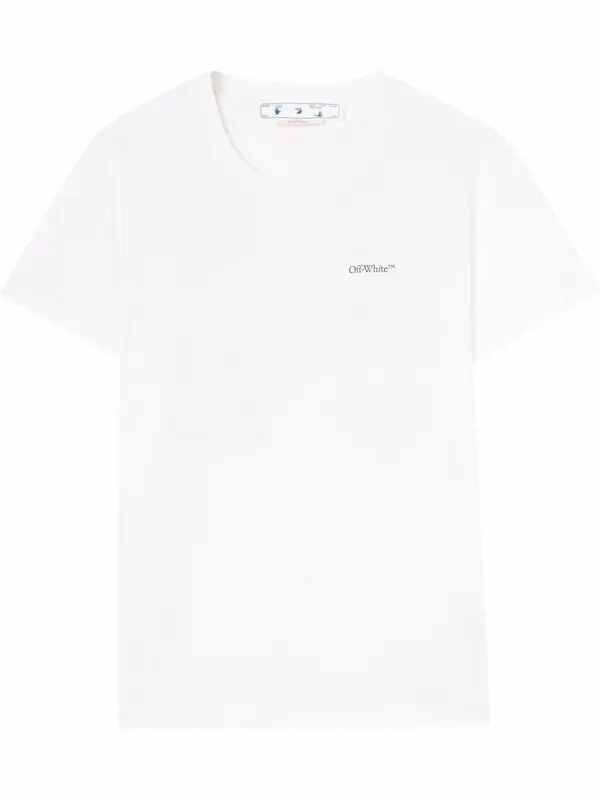 Off-White Floral Arrows Cotton T-shirt - White