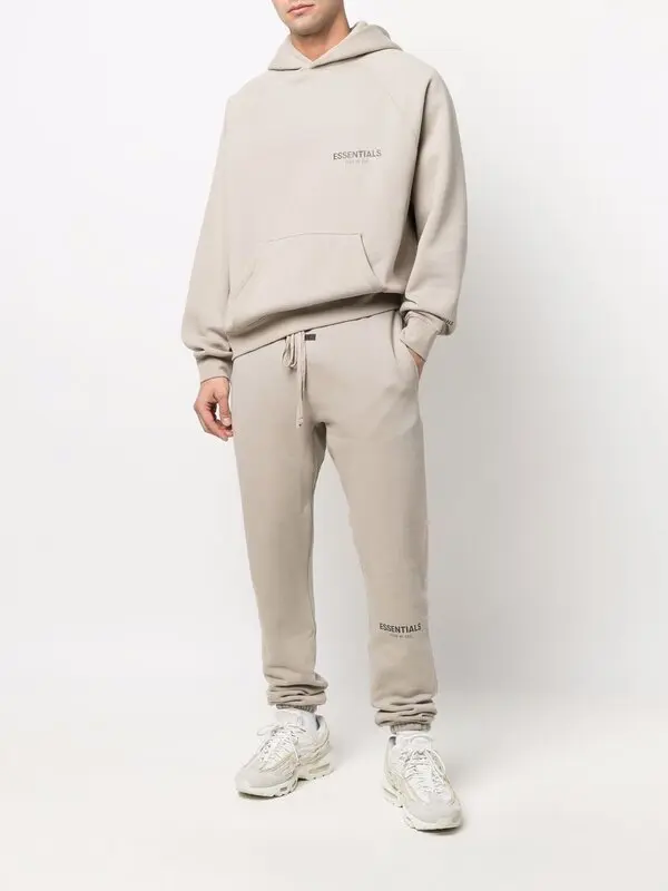 Fear Of God Logo-print Hoodie - Neutrals