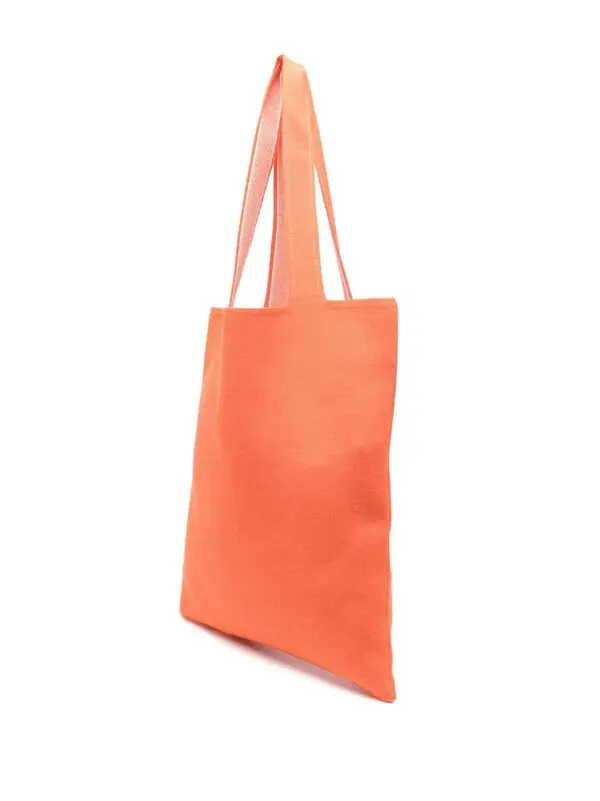 Palm Angels Logo Print Shopper - Orange