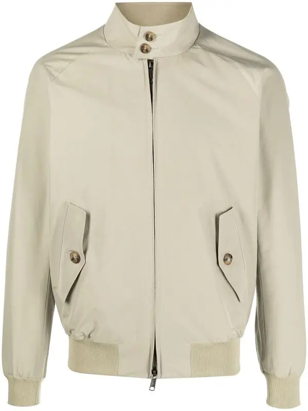 BARACUTA G9 Harrington Bomber Jacket - Neutrals