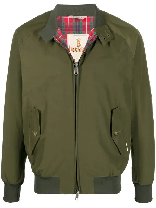 BARACUTA Zip-up Jacket - Green