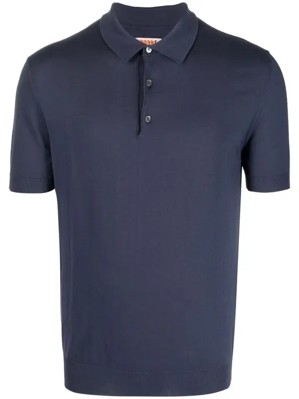 BARACUTA Short-sleeved Polo Shirt - Blue