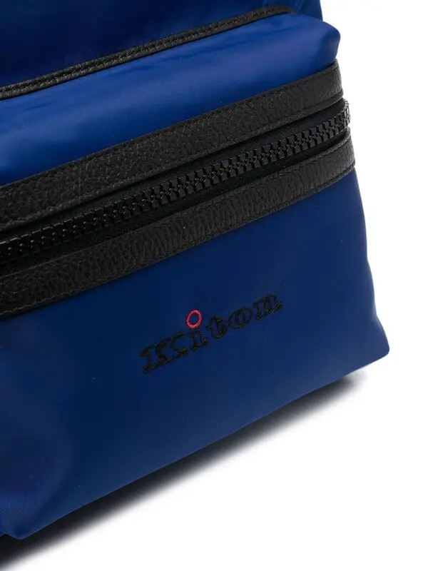 Kiton Logo-print Zip-up Backpack