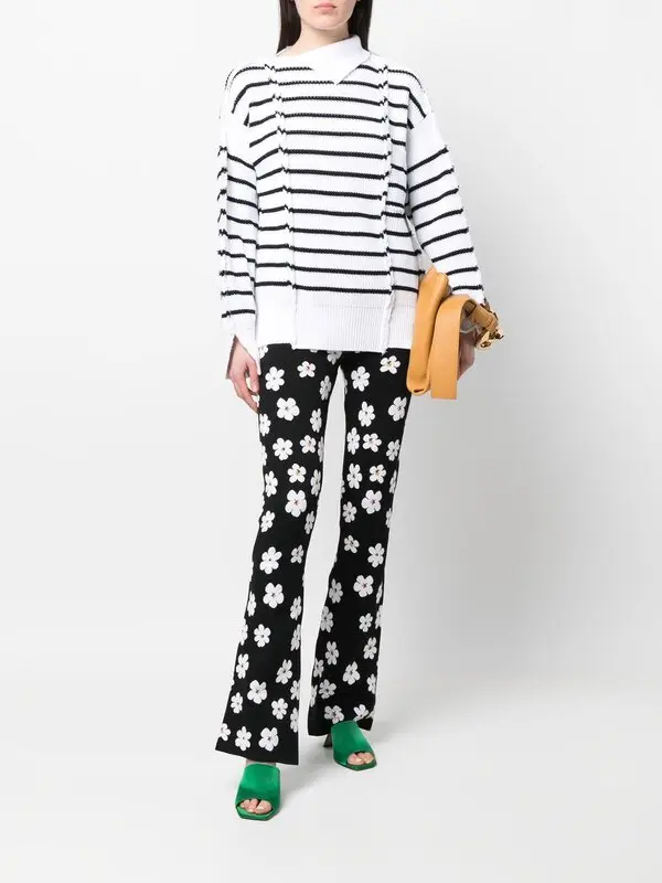 Marni Striped Ribbed Cotton Jumper