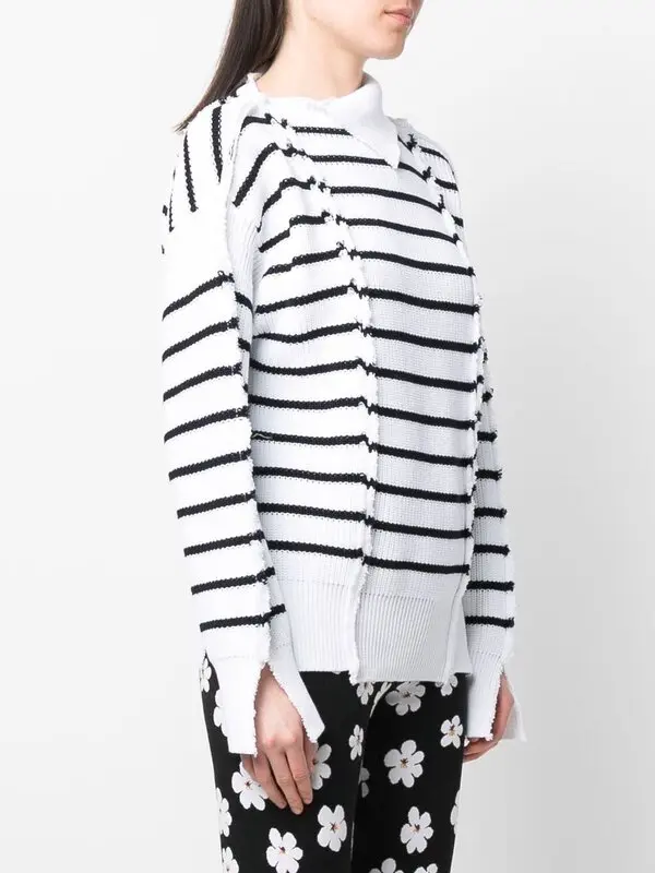 Marni Striped Ribbed Cotton Jumper