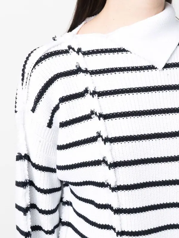 Marni Striped Ribbed Cotton Jumper