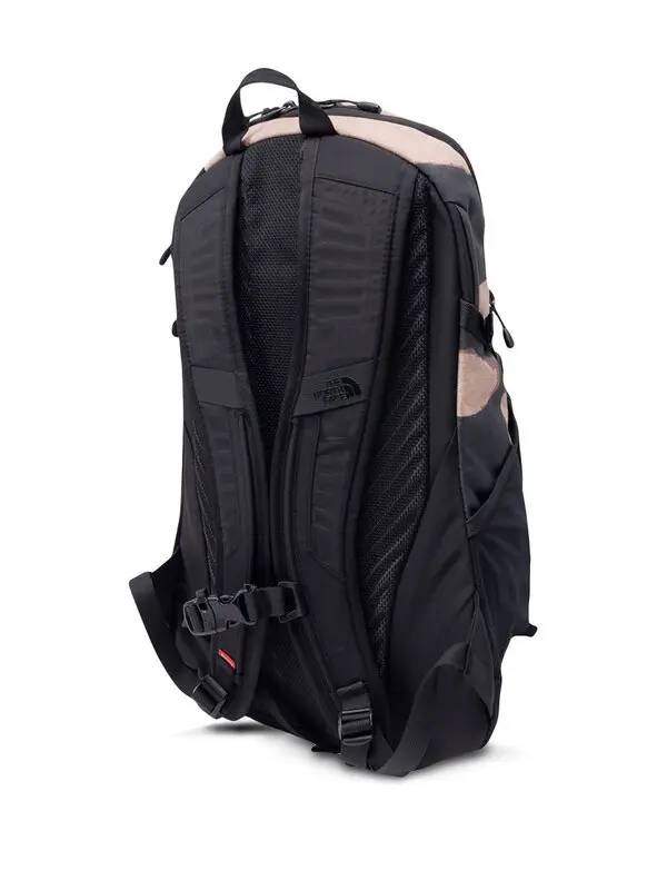 Supreme X The North Face Bleached Denim-print Backpack - Black