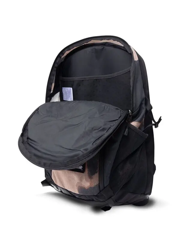 Supreme X The North Face Bleached Denim-print Backpack - Black