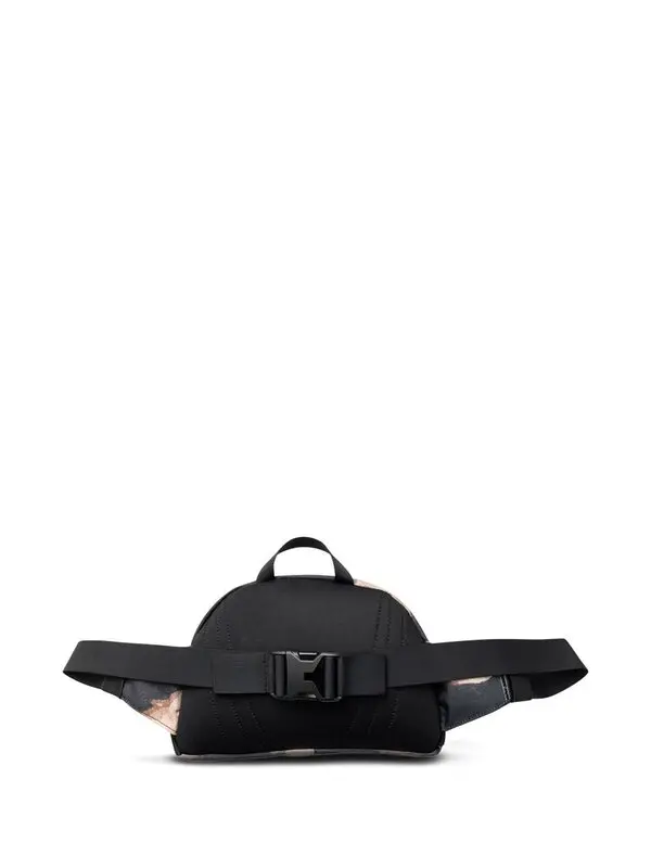 Supreme X The North Face Bleached Denim-print Roo Ii Bag - Brown