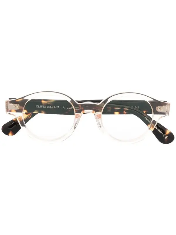 Oliver Spencer Round Frame Eyeglasses - Neutrals