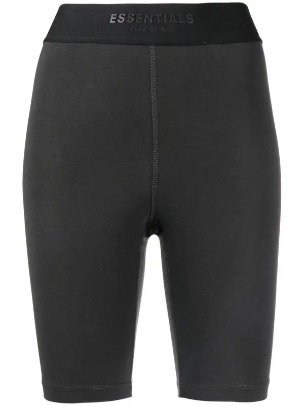 Fear Of God Logo Waistband Sport Shorts - Grey