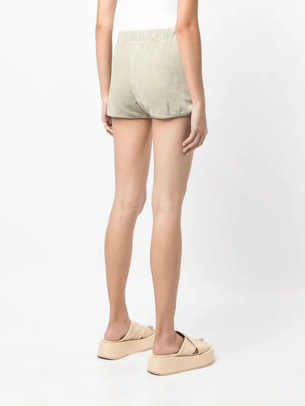 Fear Of God Logo-patch Velour Shorts