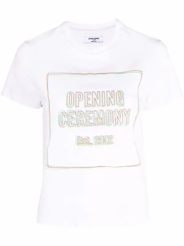Opening Ceremony Box Logo-print T-shirt - White