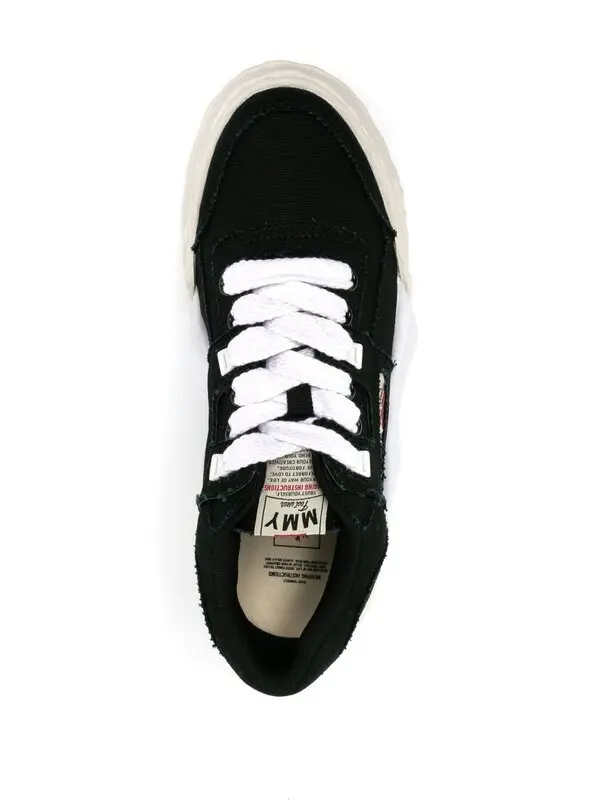 Mihara Yasuhiro Original Sole Lace-up Sneakers - Black