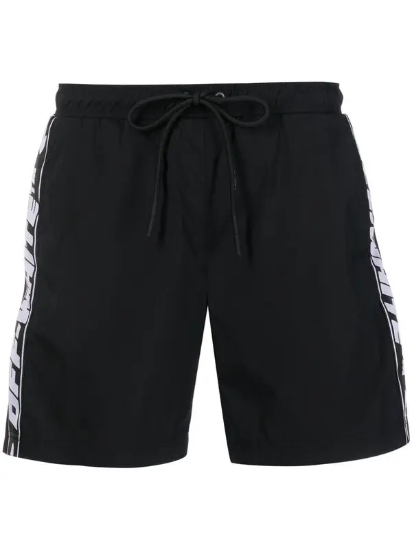 Off-White Logo-tape Swim Shorts