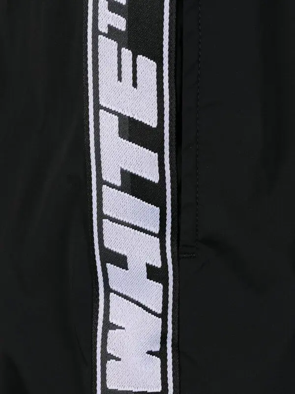 Off-White Logo-tape Swim Shorts