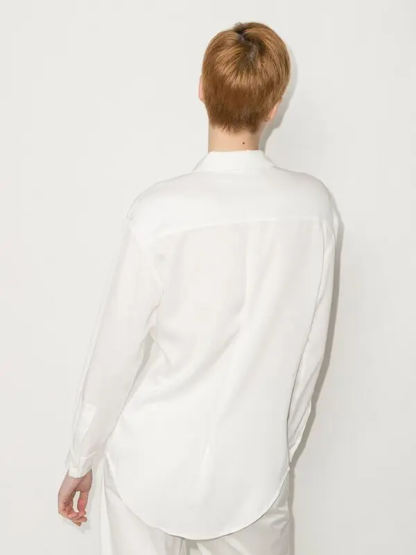 Christopher Esber Lace-detail Long-sleeved Shirt