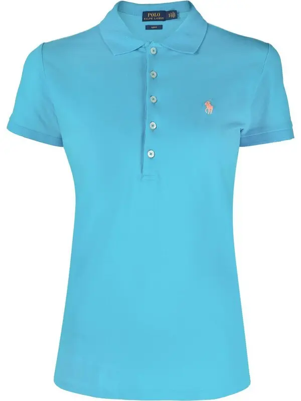 Polo Ralph Lauren Pony Logo-embroidered Polo Shirt - Blue