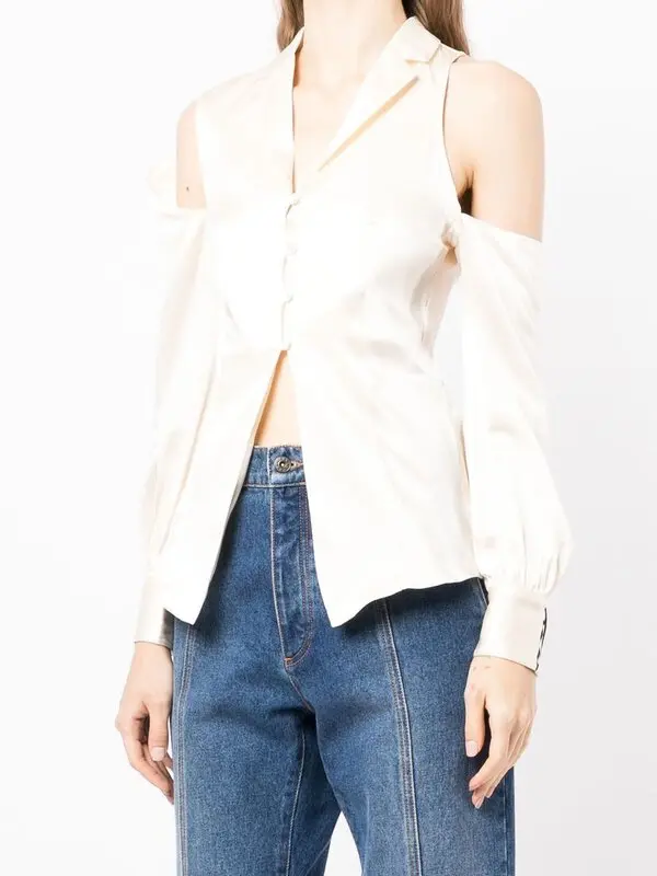 Rokh Cut-out Shoulder Blouse