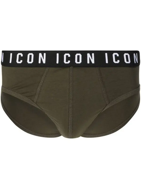 Dsquared2 Icon-waistband Briefs - Green