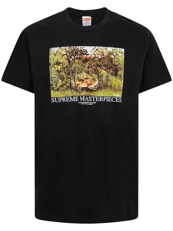 Supreme Masterpieces Graphic-print T-shirt - Black