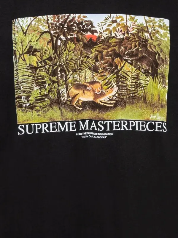 Supreme Masterpieces Graphic-print T-shirt - Black