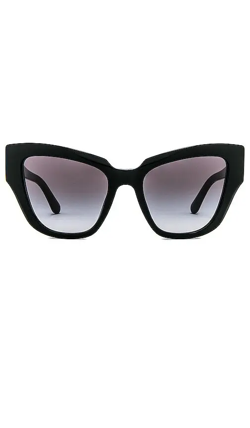 Dolce & Gabbana Rectangle Sunglasses - Black & Grey Gradient