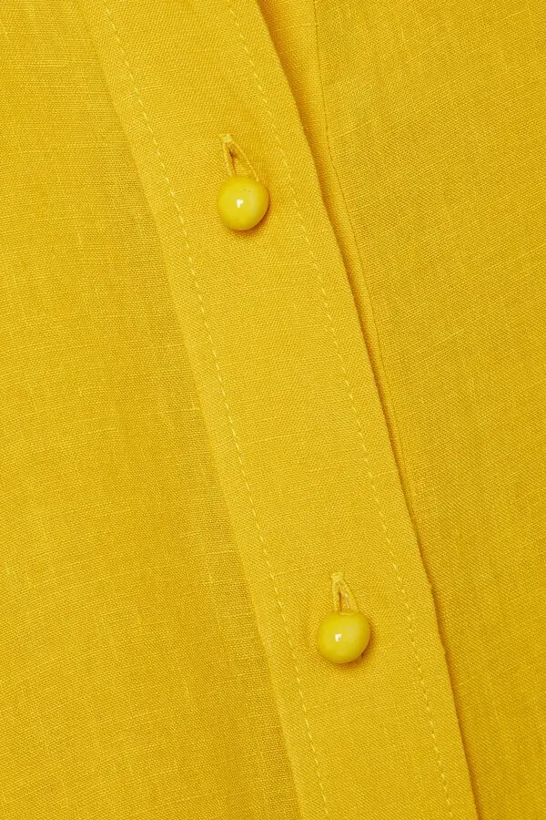 Chloé Linen Maxi Shirt Dress