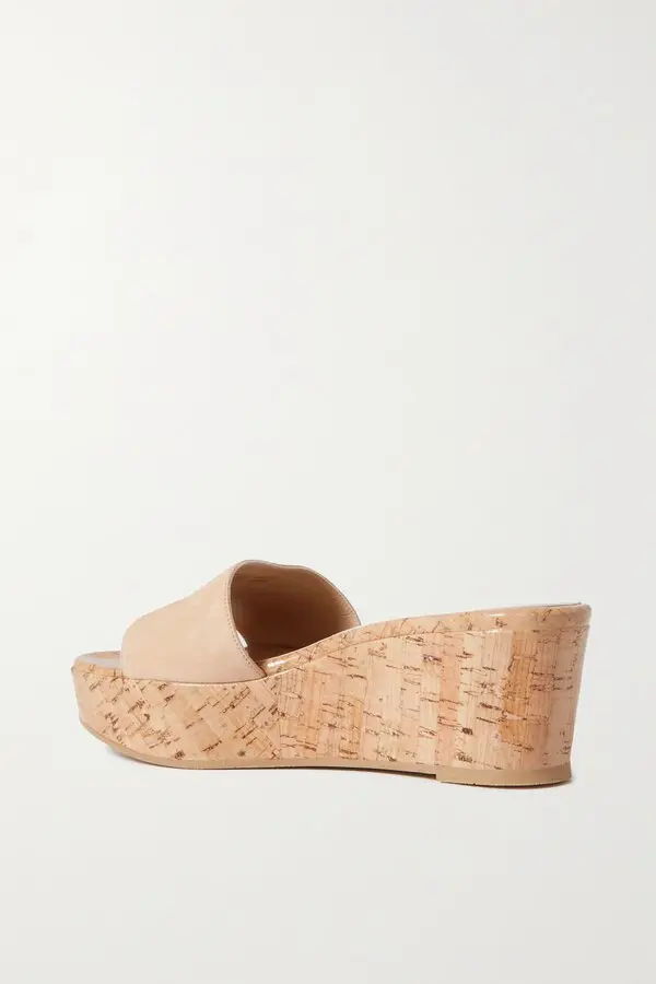STUART WEITZMAN Summer Suede Wedge Sandals