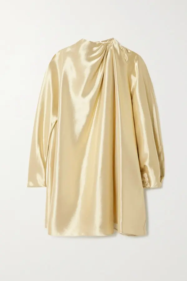 slim fit dress slacks 1980s Fendi Gold Sheer Panel Dress main image 1