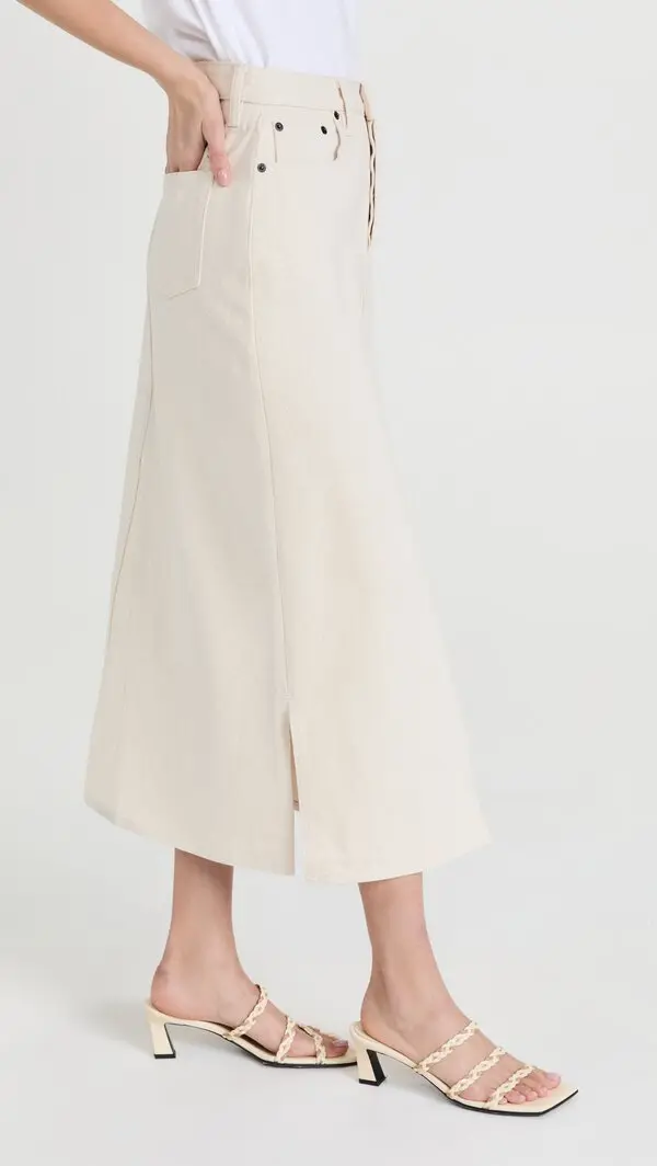 Still Here Panama Denim Skirt