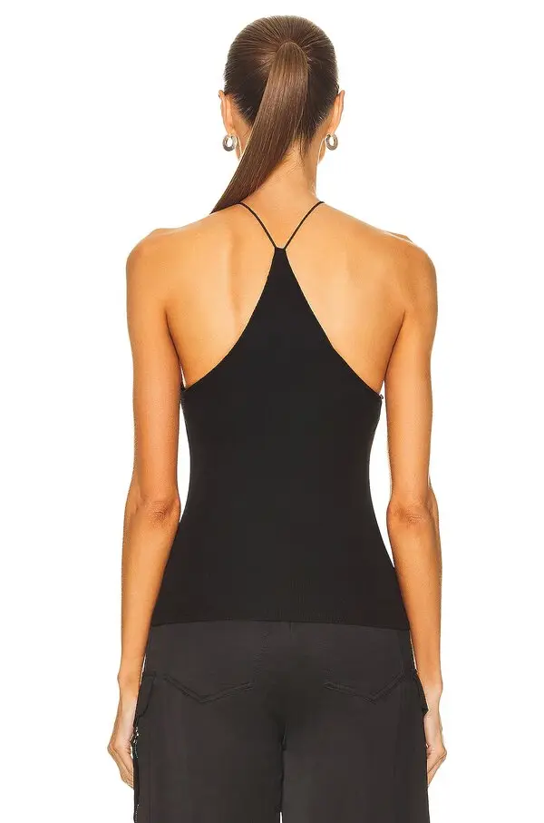 Enza Costa Stretch Silk Knit Halter Tank Top