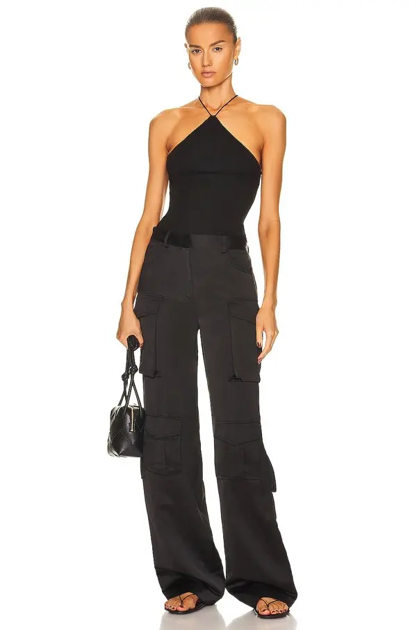 Enza Costa Stretch Silk Knit Halter Tank Top