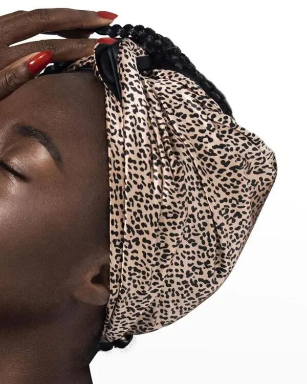 Slip Pure Silk Hair Wrap - Wild Leopard