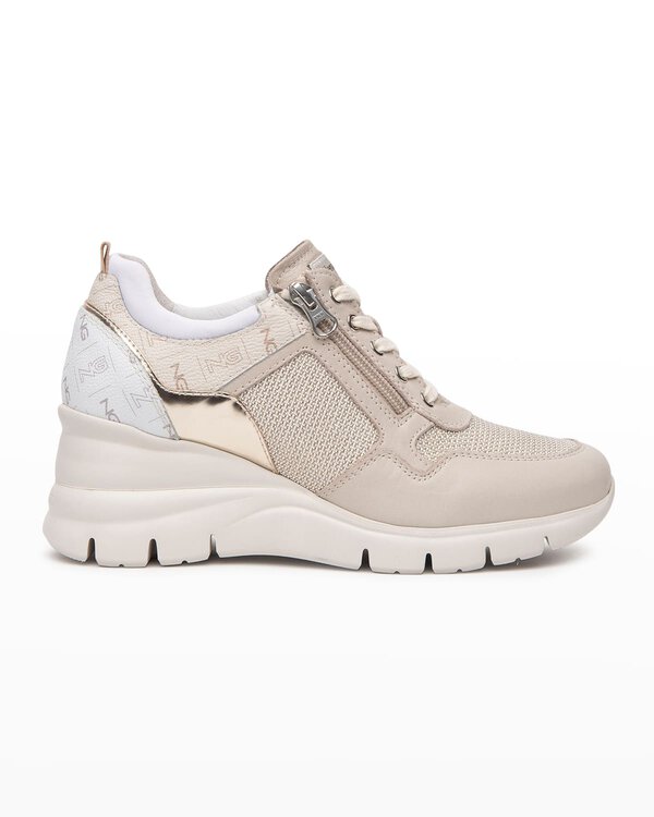 nerogiardini zipper platform sneakers
