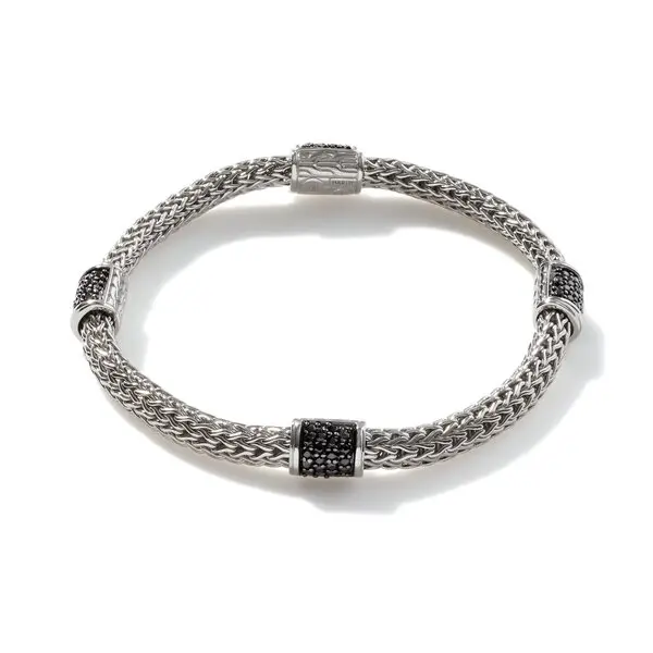 John Hardy Icon Chain Diamond Bracelet - Sterling Silver