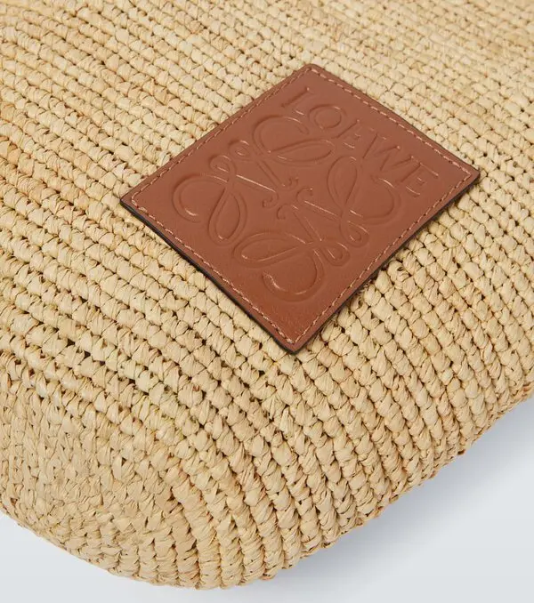 Loewe Slit Mini Raffia Tote