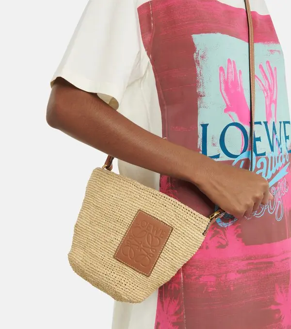 Loewe Pochette Raffia Tote