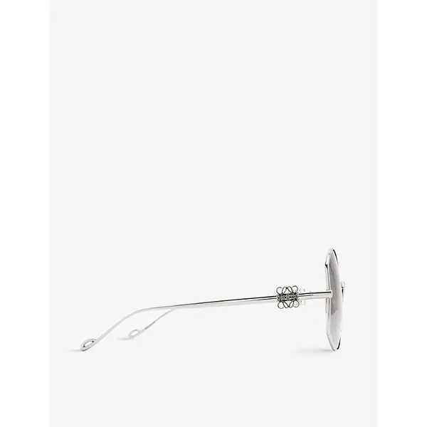 Loewe G832270x02 Oversized Round-frame Metal Sunglasses