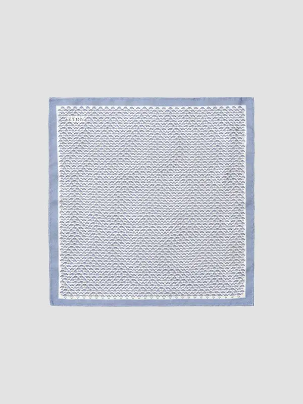 Eton Floral Print Silk Pocket Square