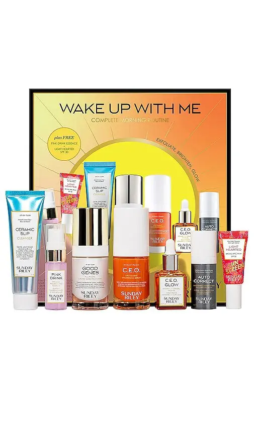 Sunday Riley Wake Up With Me Complete Brightening Morning Routine Set - N,a