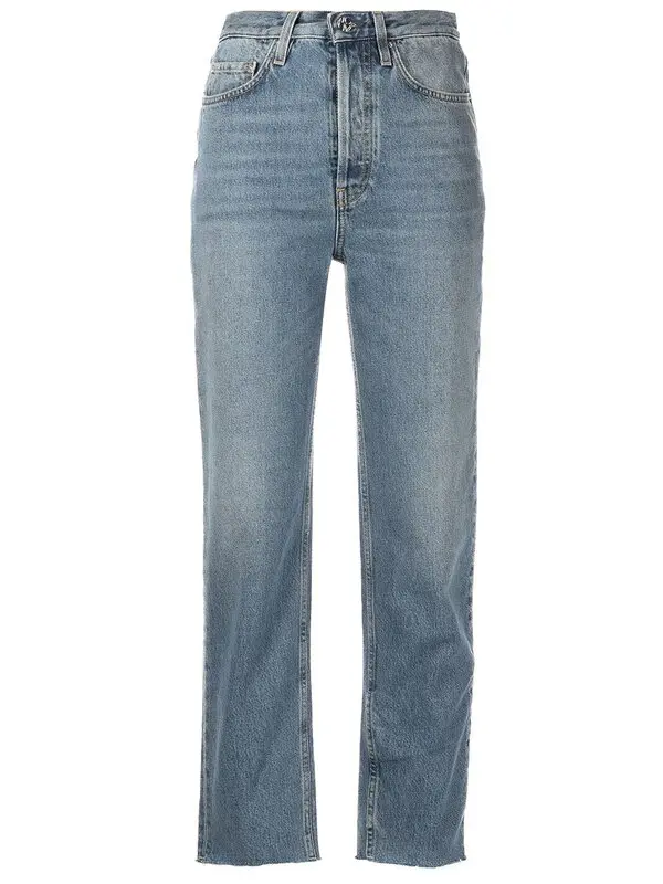 TOTEME Cropped Straight-leg Jeans