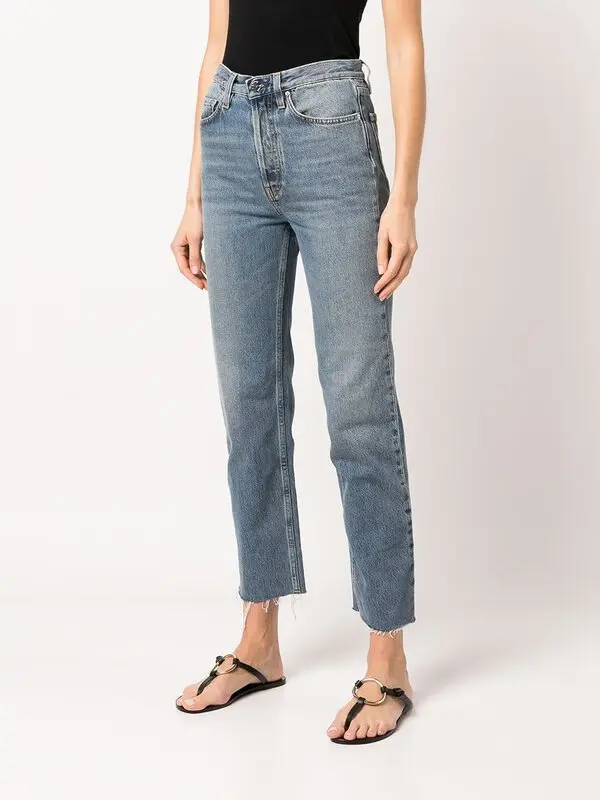 TOTEME Cropped Straight-leg Jeans